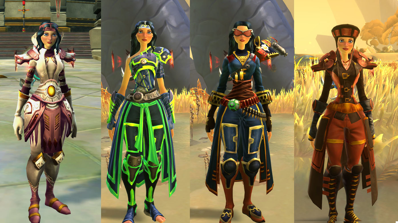 Wildstar Light Armor Styles and Dye Customization – MMO Gypsy